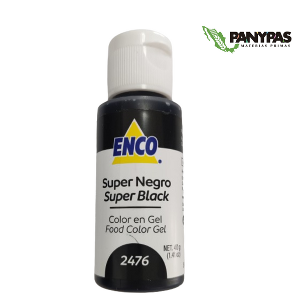 Color en gel Enco Super Negro – Materias Primas Panypas
