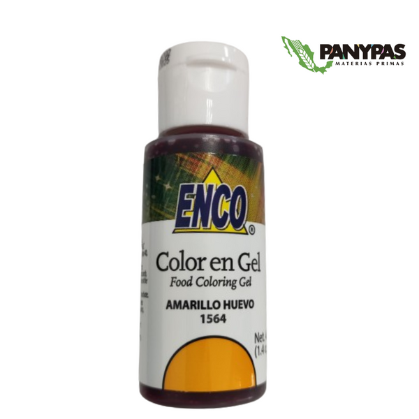 Color en gel Enco Amarillo Huevo 40g – Materias Primas Panypas