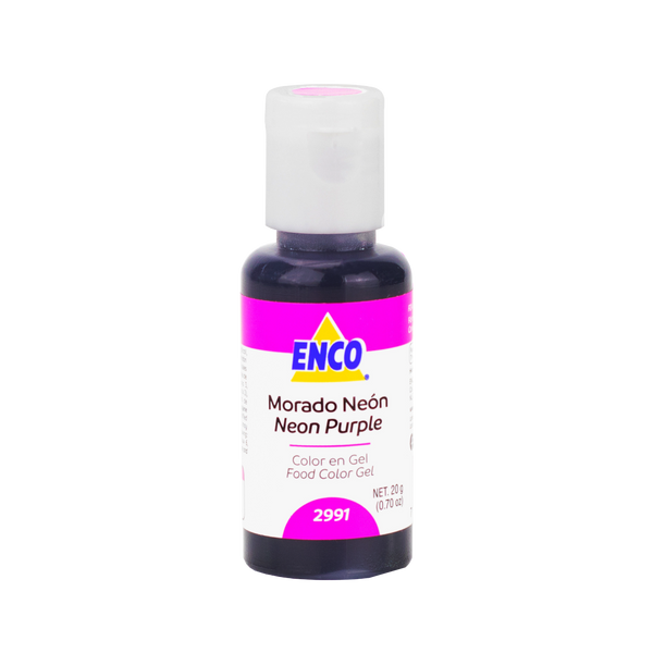 Color en gel Morado Neón de .20 g Enco – Materias Primas Panypas